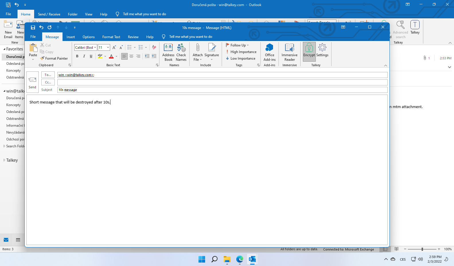 Microsoft Outlook – Talkey